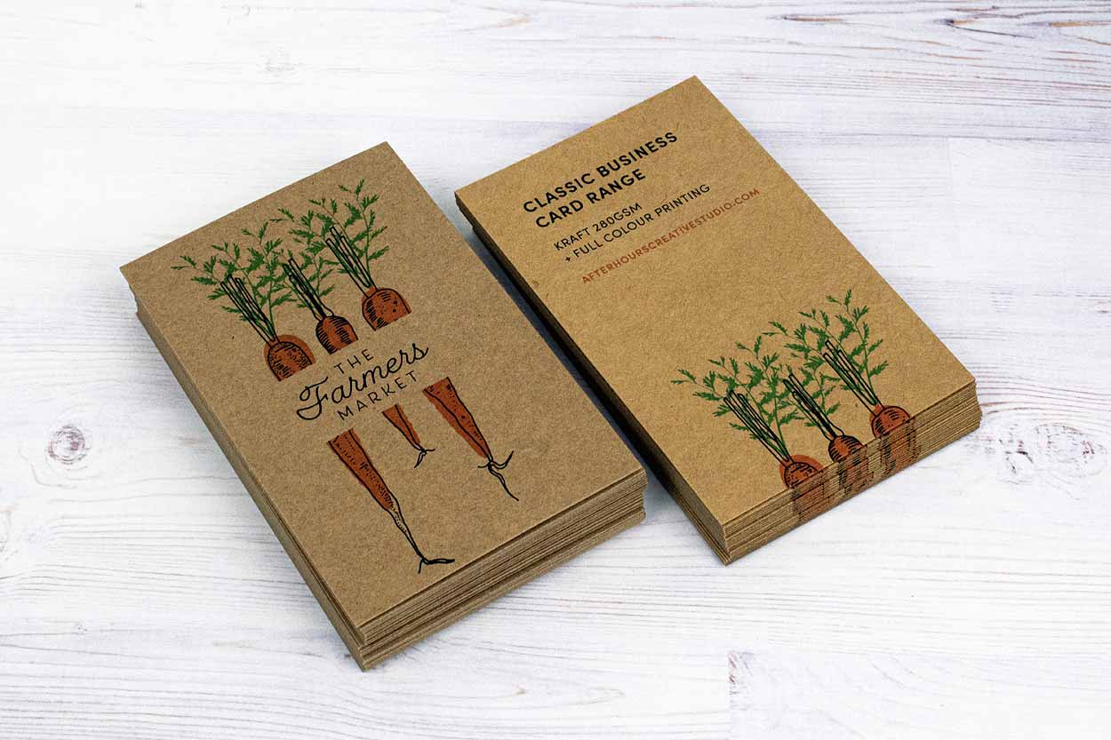 Kraft Paper Card Printing